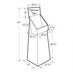 Single Tray with Base Display - Meridian Display