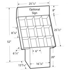 12 Pocket Reversible Display - Meridian Display
